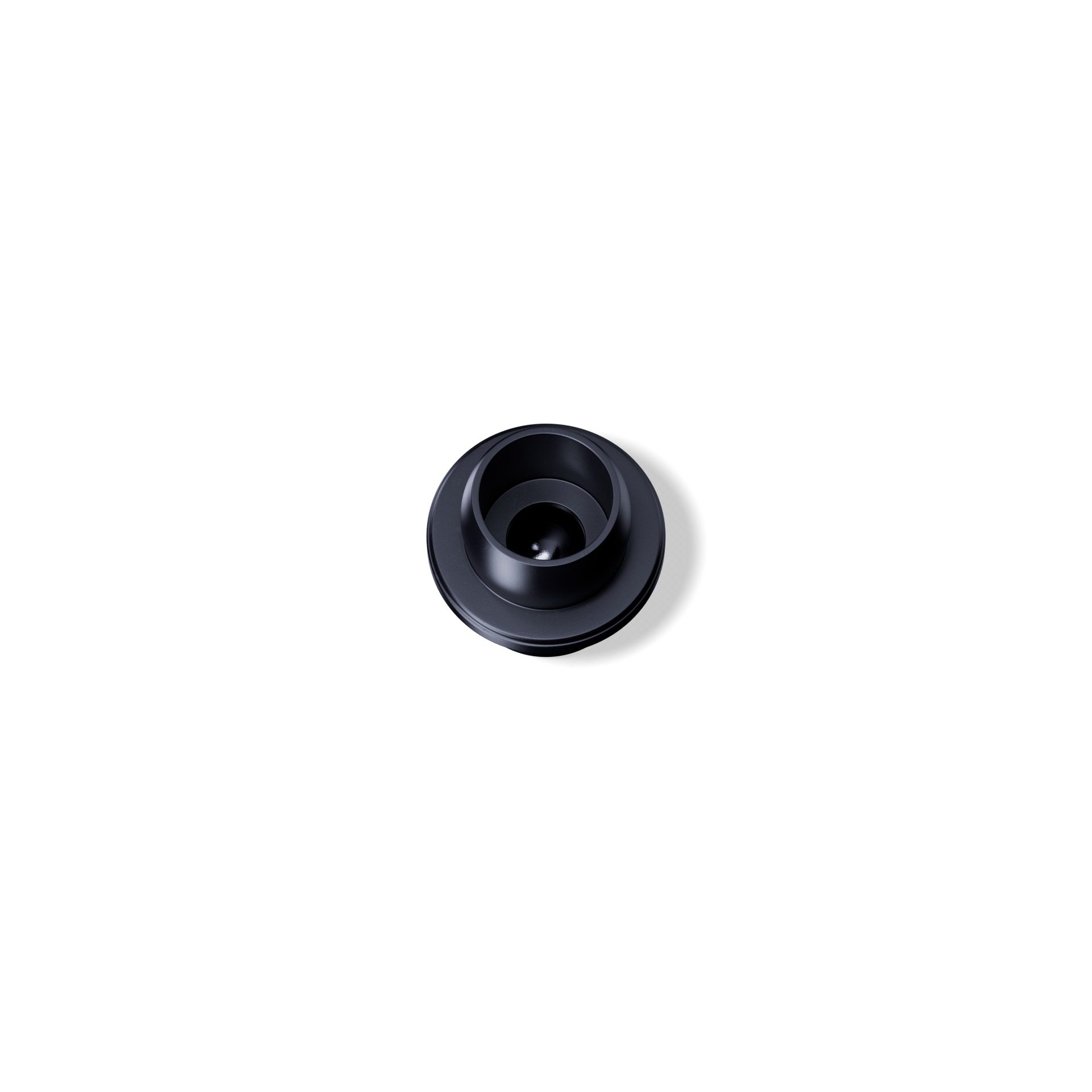Roll-on cap DIN18, PP, black fitment, polished glass ball, black cap ...