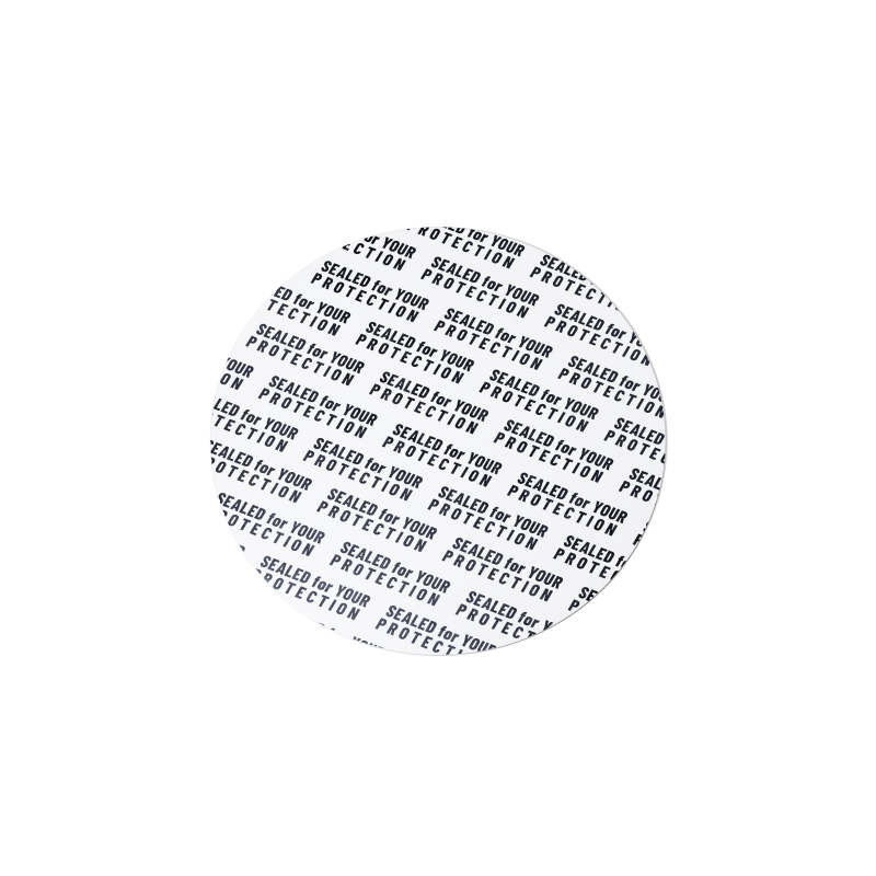 Ozark Seal, Pressure sensitive, 61 mm, white, black text (Saturn 300 ...