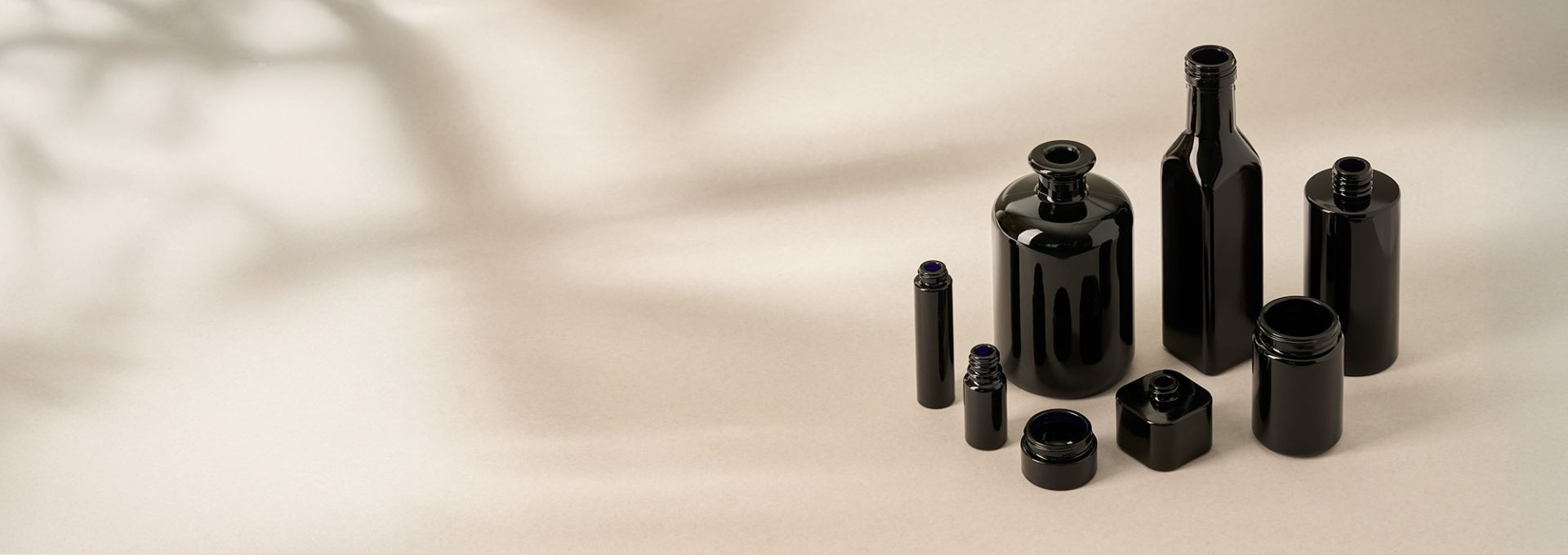 MIRON Violet Glass Bottles & Jars