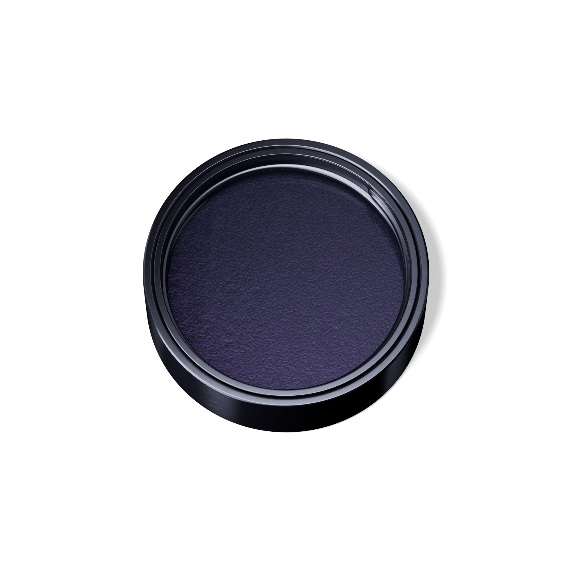 Lid double wall 54 special, PP, black, glossy, violet Phan inlay (Eris 60)