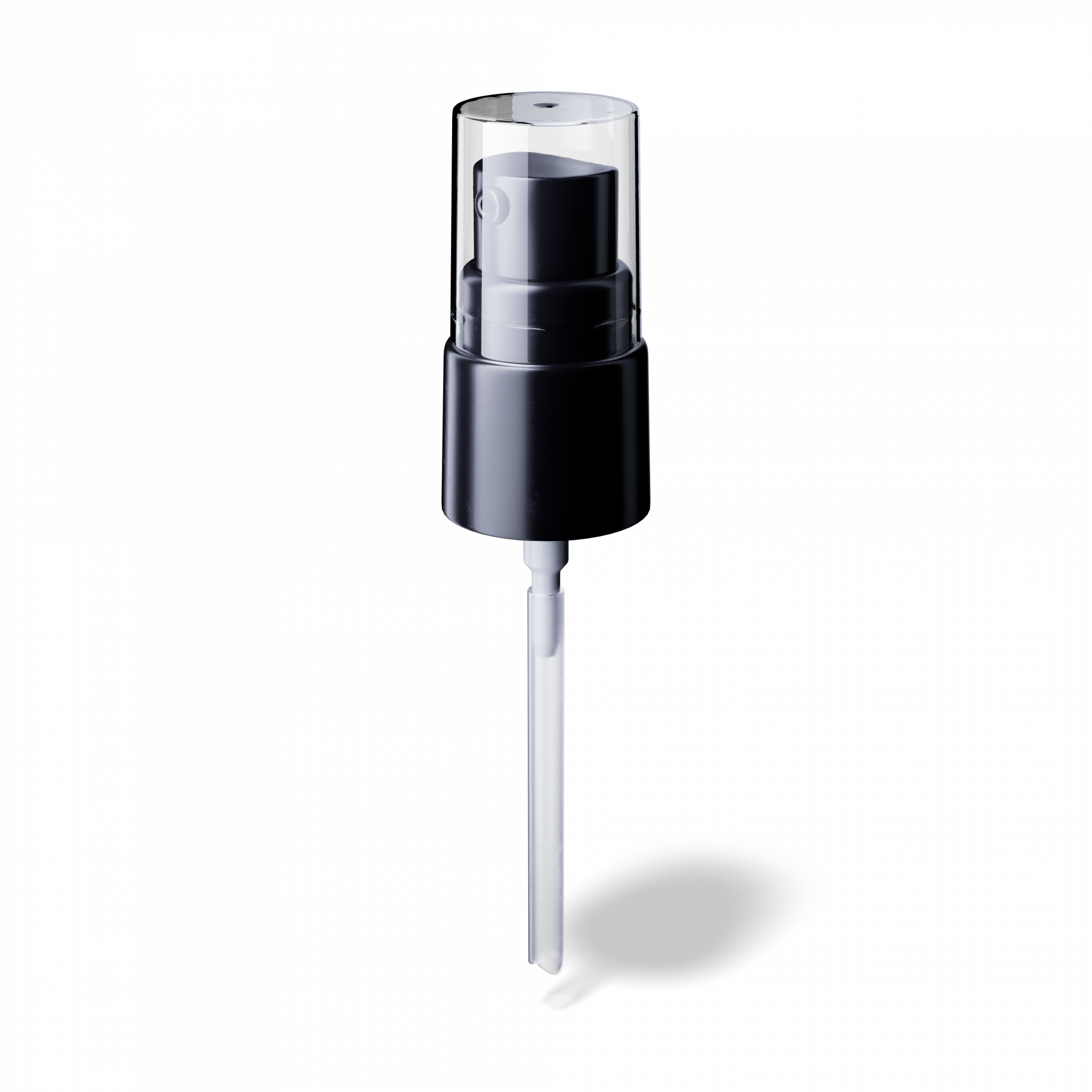 Lotion pump Sinfonia 18/415, PP black, glossy, dose 0.10ml, transparent ...